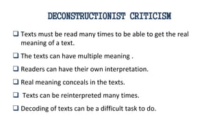 Literary approaches | PPTX