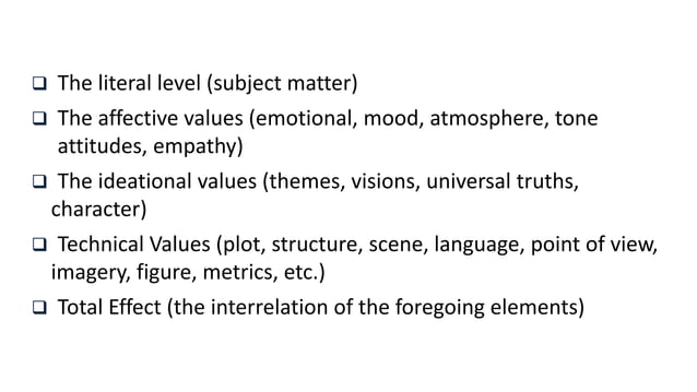 Literary approaches | PPTX