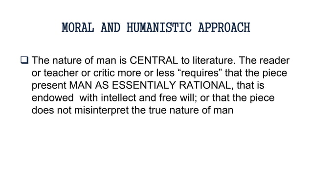 Literary approaches | PPTX