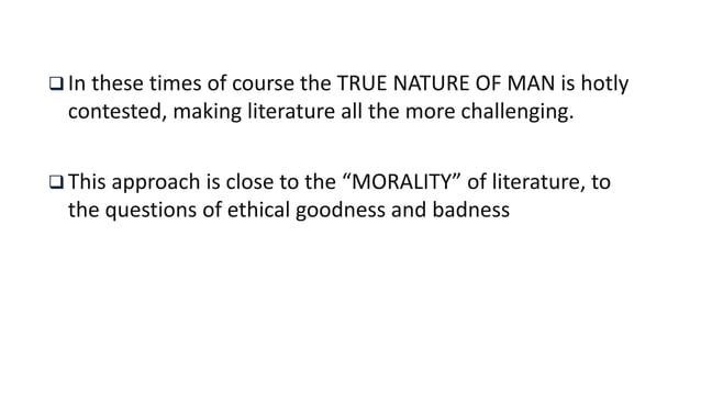Literary approaches | PPTX