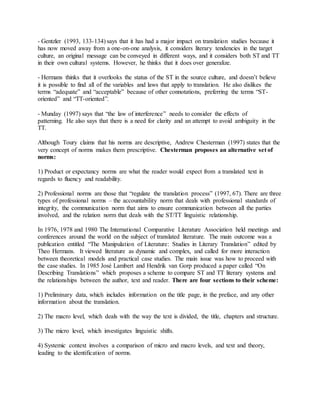 Literary approach to translation theory | DOCX