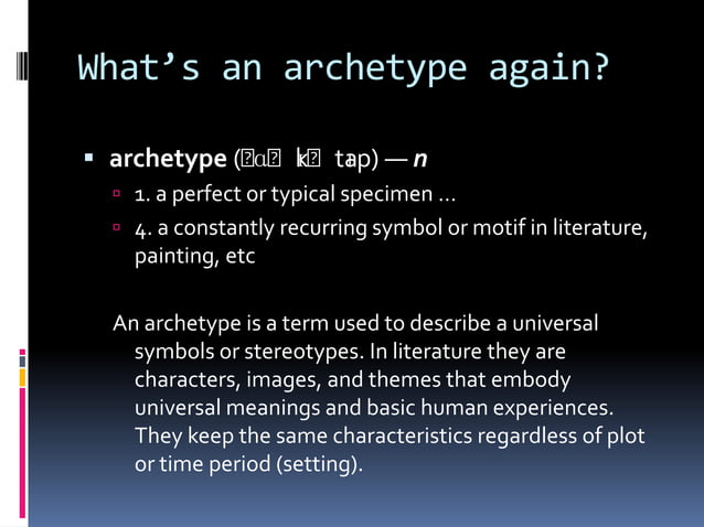 Literary archetypes and the hero’s journey | PPTX