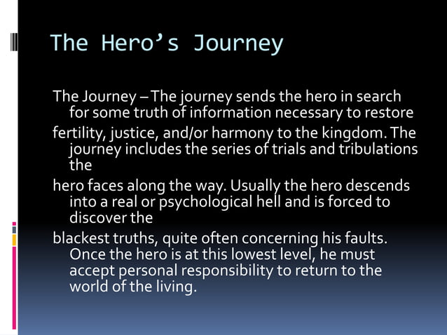 Literary archetypes and the hero’s journey | PPTX