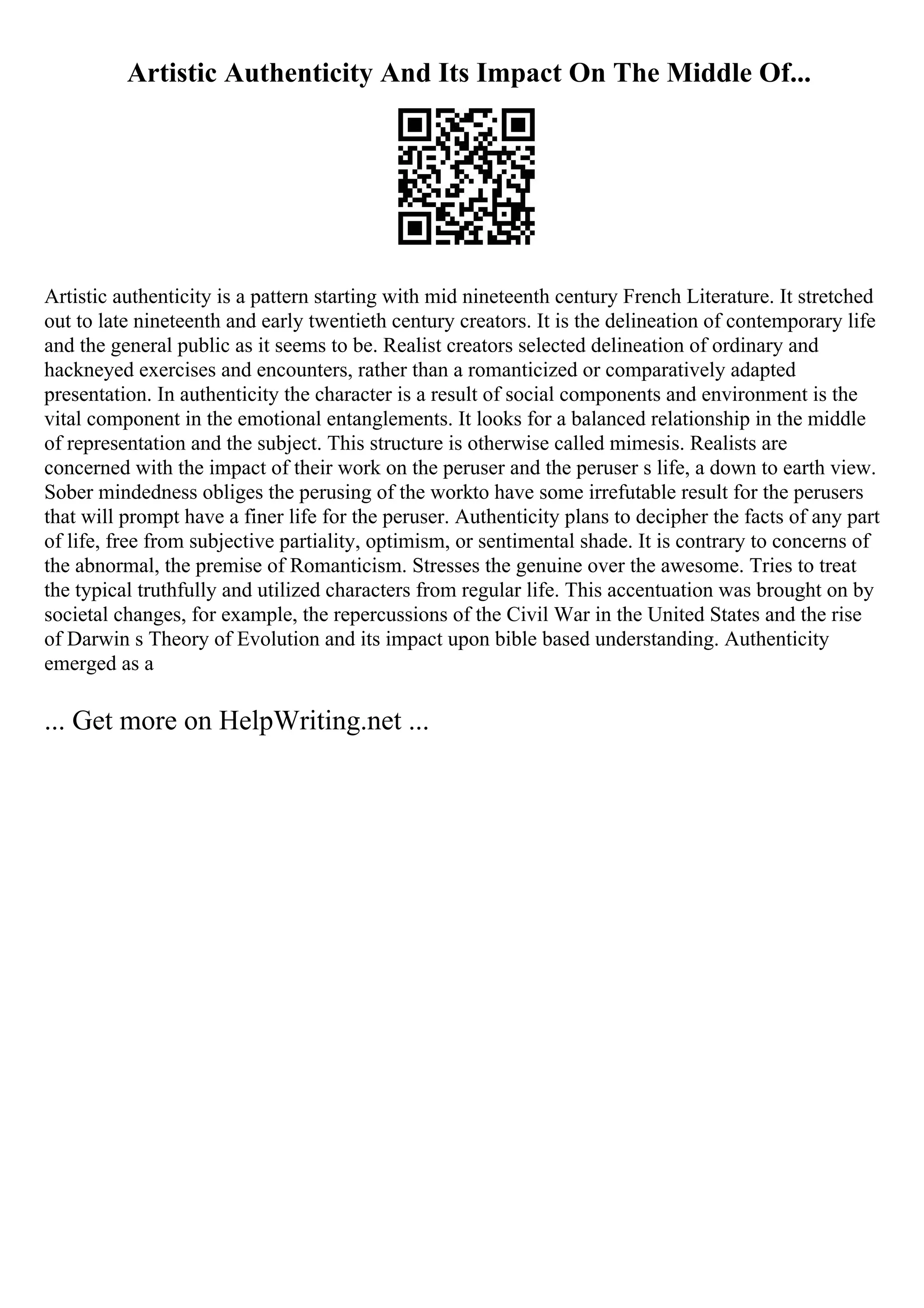 Literary Character Analysis Essay Example | PDF