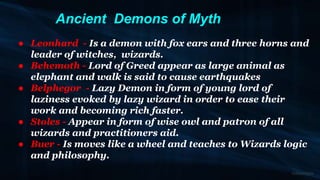 Demonology term in Literary criticism | PPT