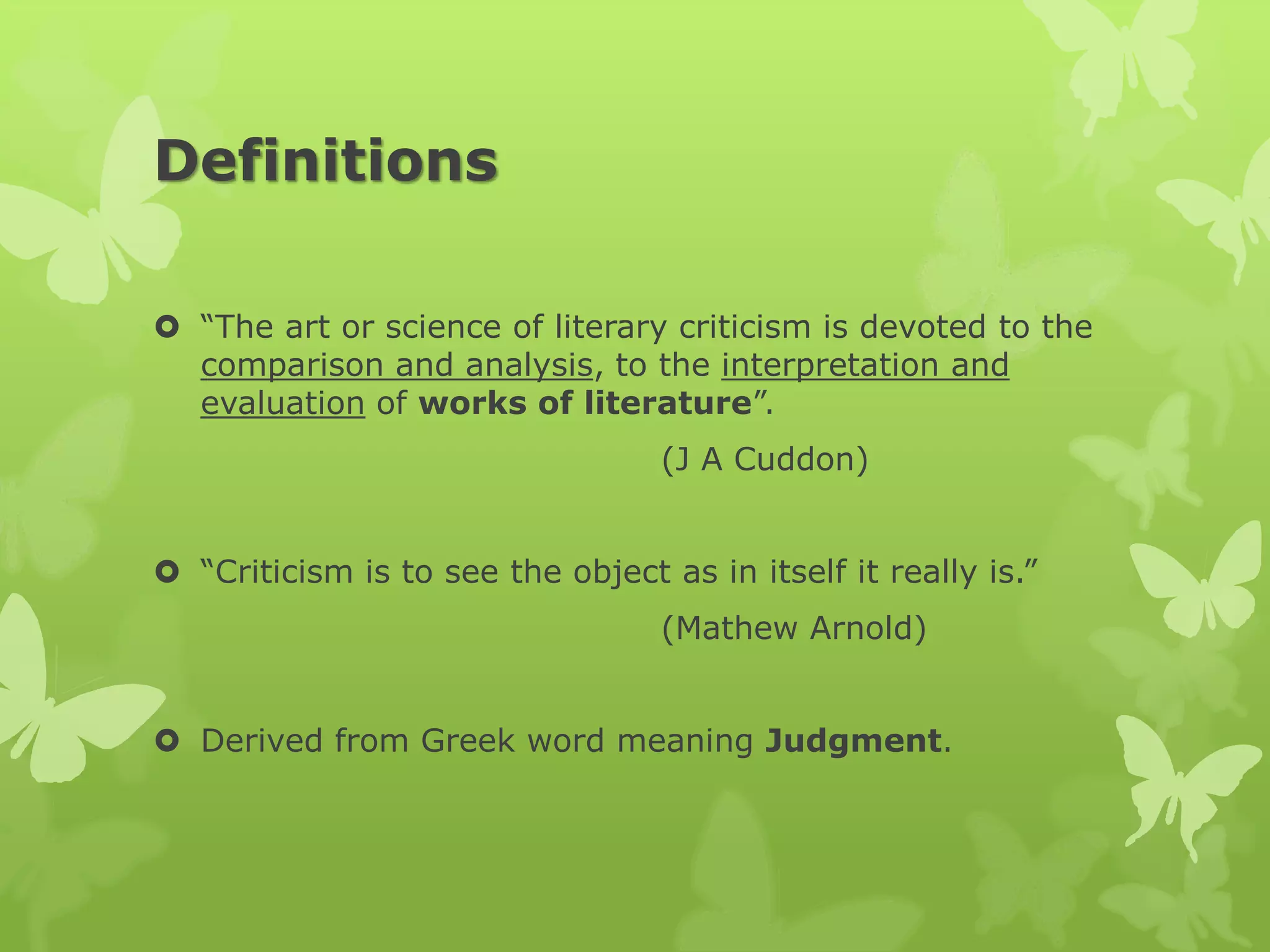 Literary criticism | PPTX