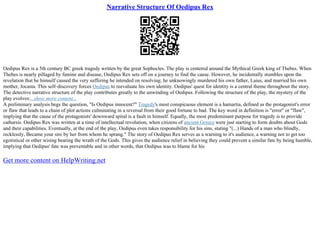 Literary Criticism Of Oedipus Rex | PDF
