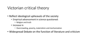 Literary criticism of victorian period | PPTX