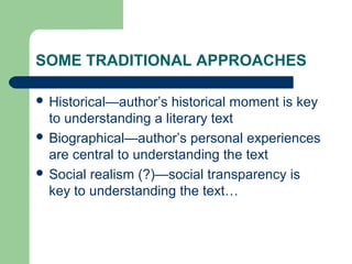 Literary criticismpowerpoint | PPT