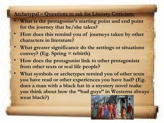 Literary criticism powerpoint | PPT