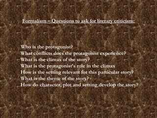 Literary criticism powerpoint | PPT