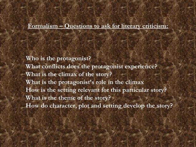 Literary criticism powerpoint | PPT | Fiction | Books and Literature