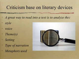 Literary criticism presentation | PPT