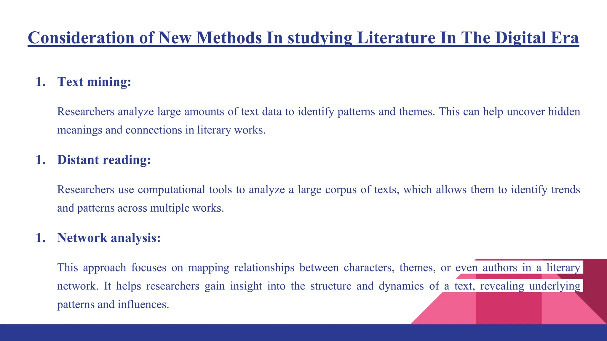 Impact of technology on literary analysis | PPTX
