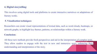 Impact of technology on literary analysis | PPTX
