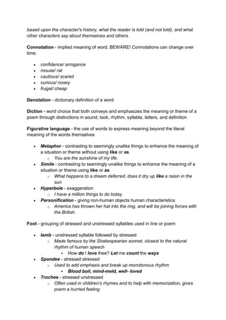 Literary devices | DOCX