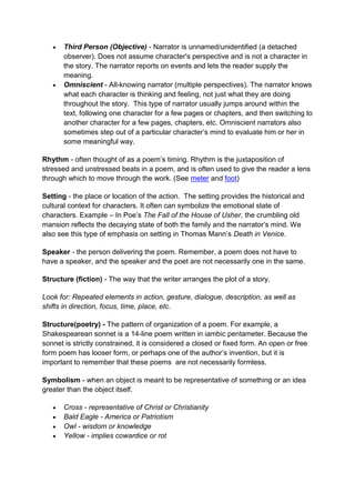 Literary devices | DOCX