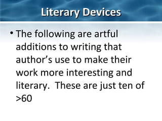 Literary devices | PPT | Free Download