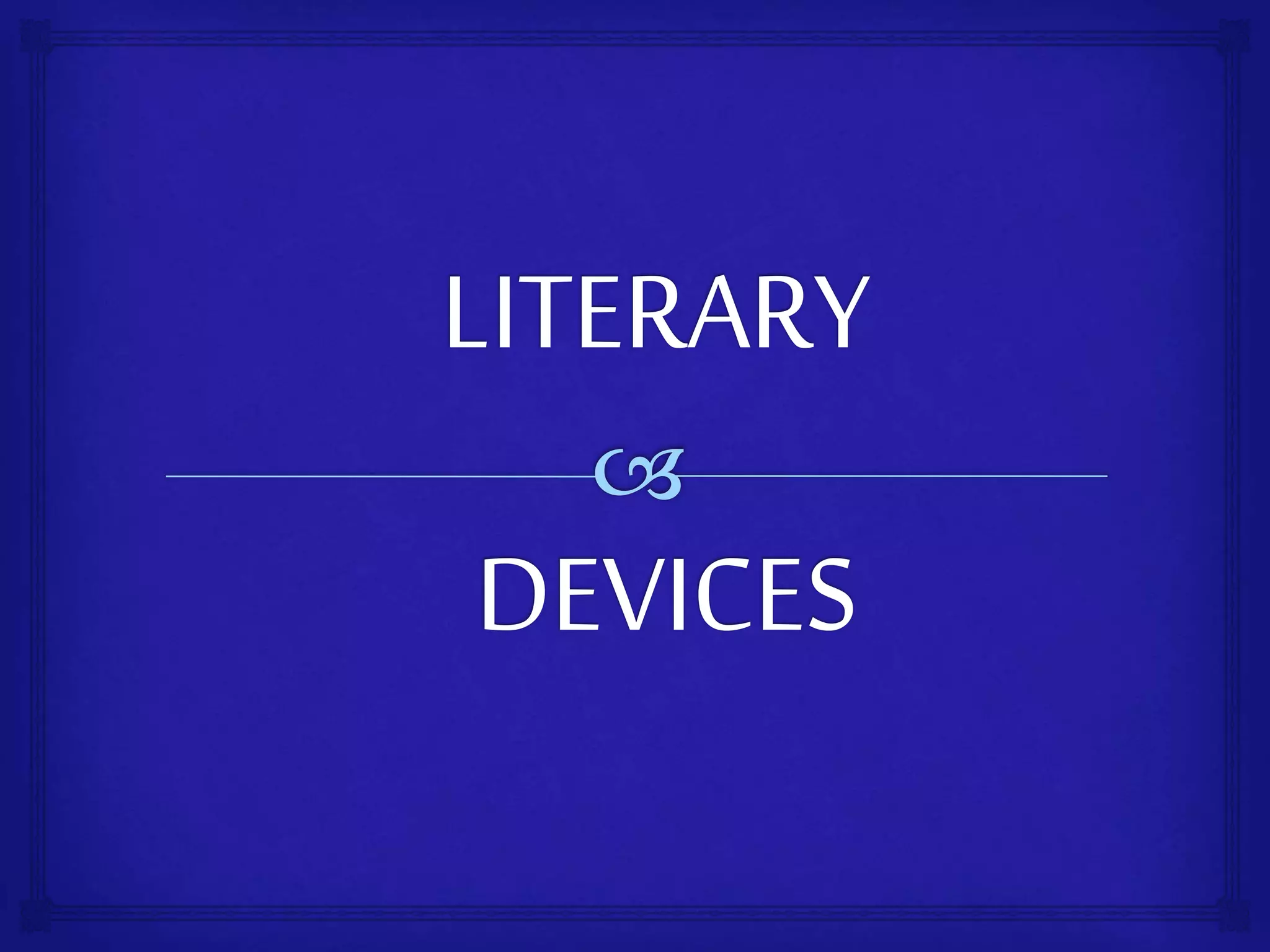 Literary Devices in Narratives | PPTX