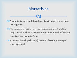 Literary Devices in Narratives | PPTX