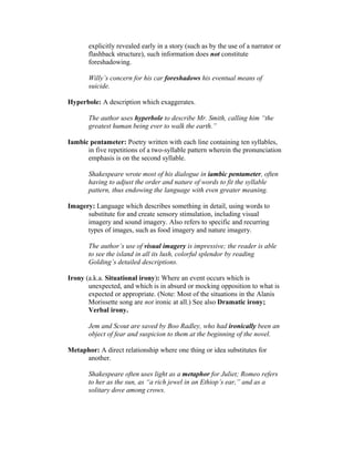 Literary devices | PDF