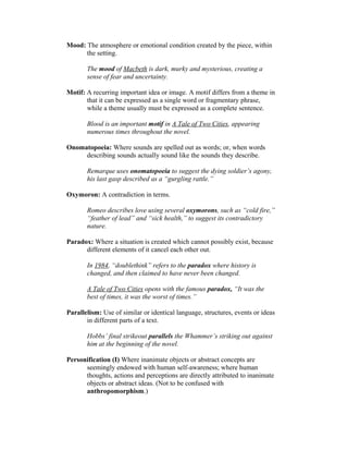 Literary devices | PDF