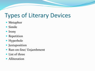 Literary devices | PPTX