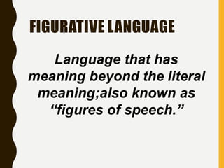 Literal Language Examples In Literature