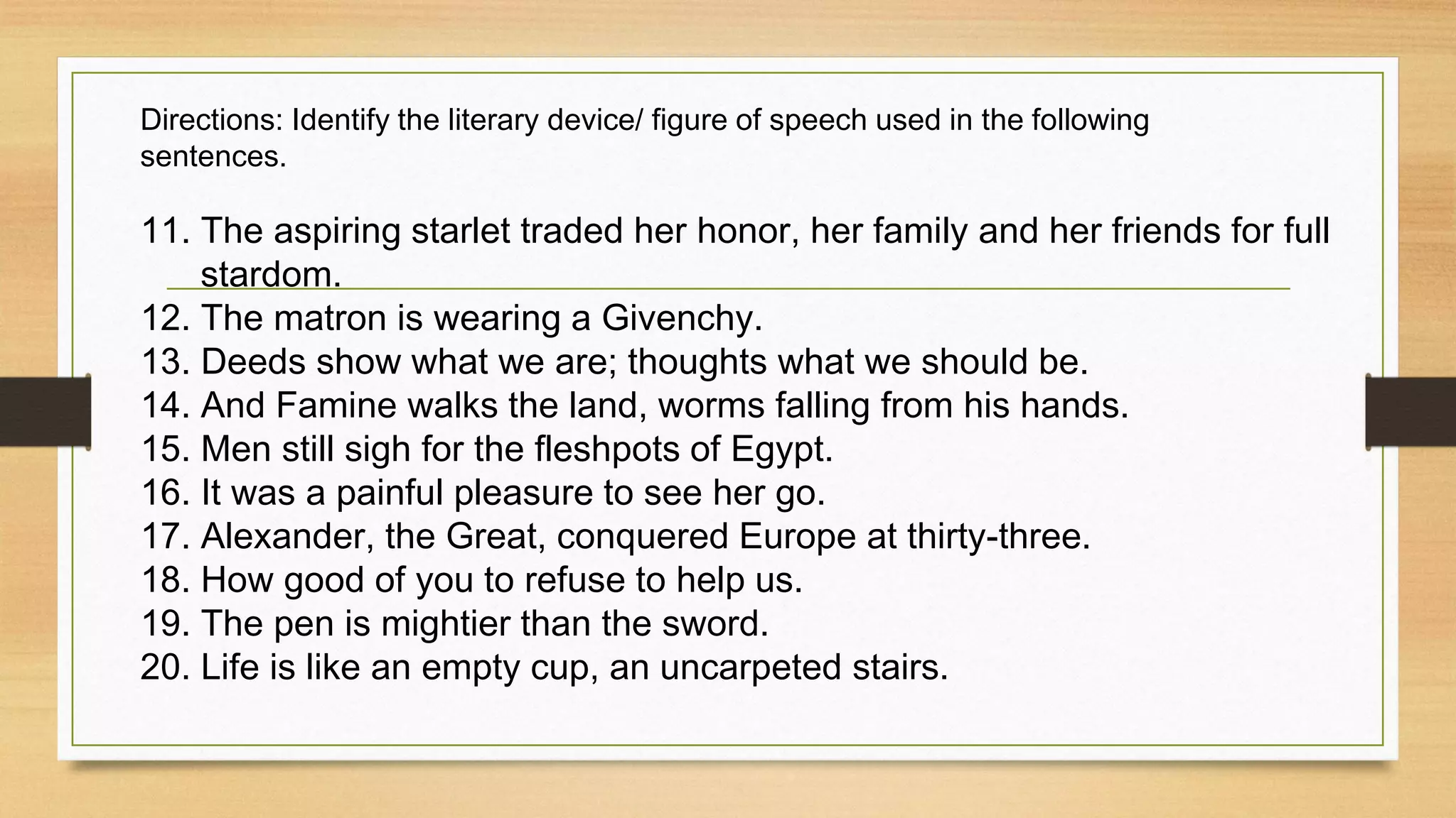 Literary devices | PDF