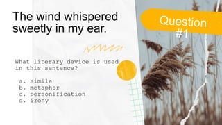 Literary devices.pptx | Poetry | Books and Literature