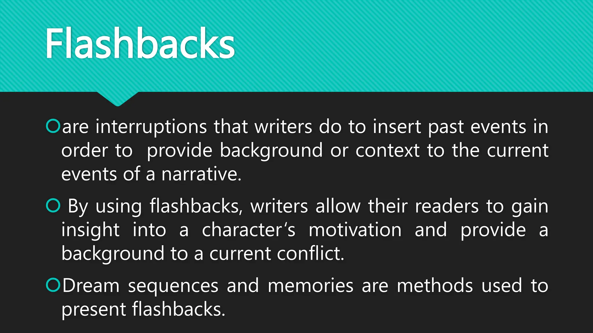 LITERARY DEVICES (foreshadowing, mediares) | PPTX