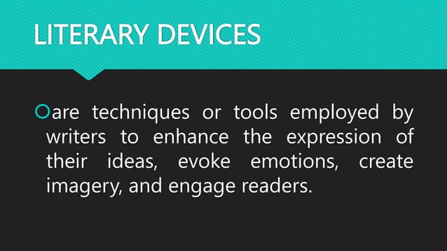 LITERARY DEVICES (foreshadowing, mediares) | PPTX