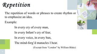 Literary devices for writing (English Majors) | PPT