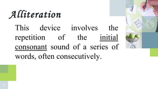 Literary devices for writing (English Majors) | PPT