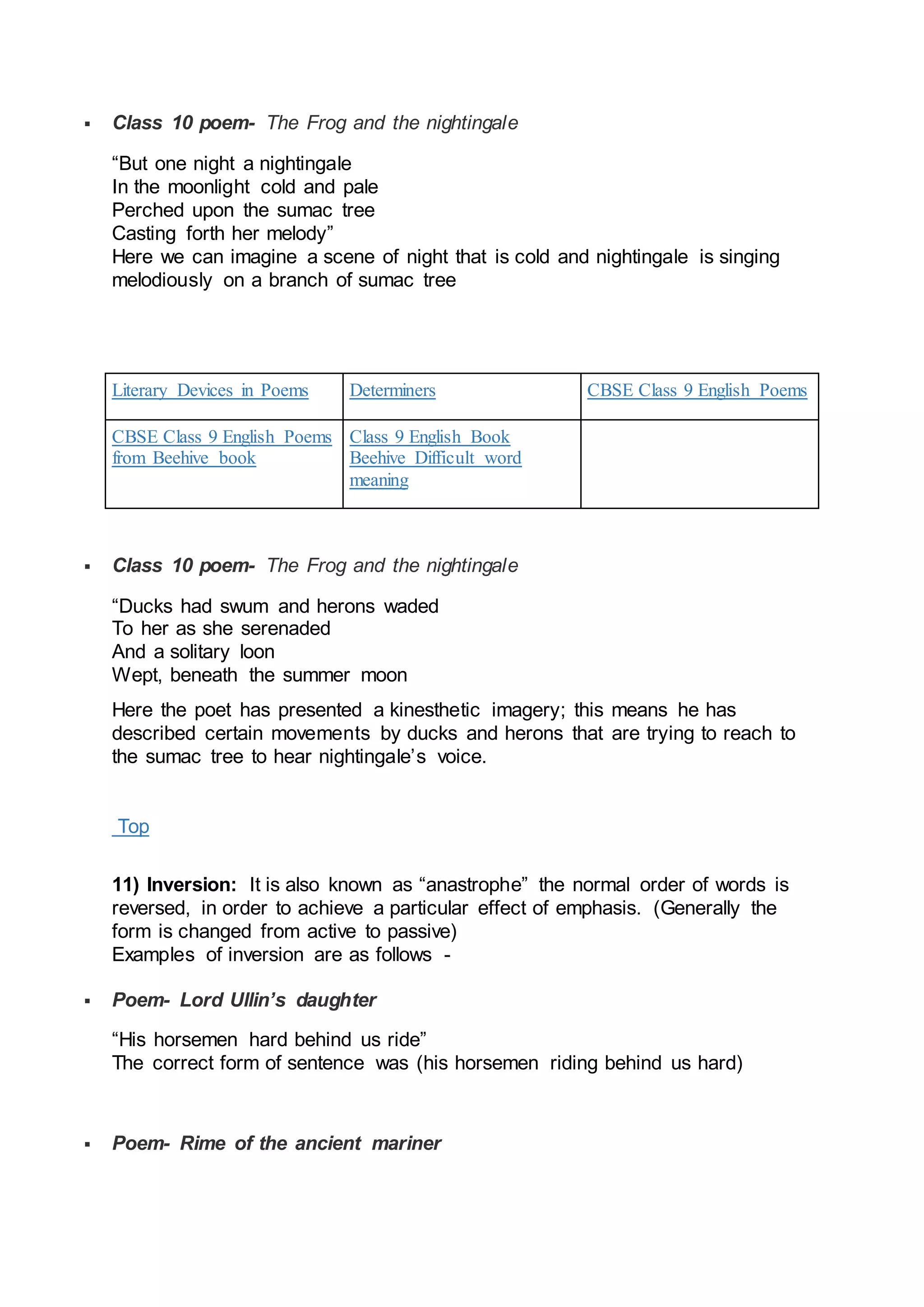 Literary devices in poems | DOCX