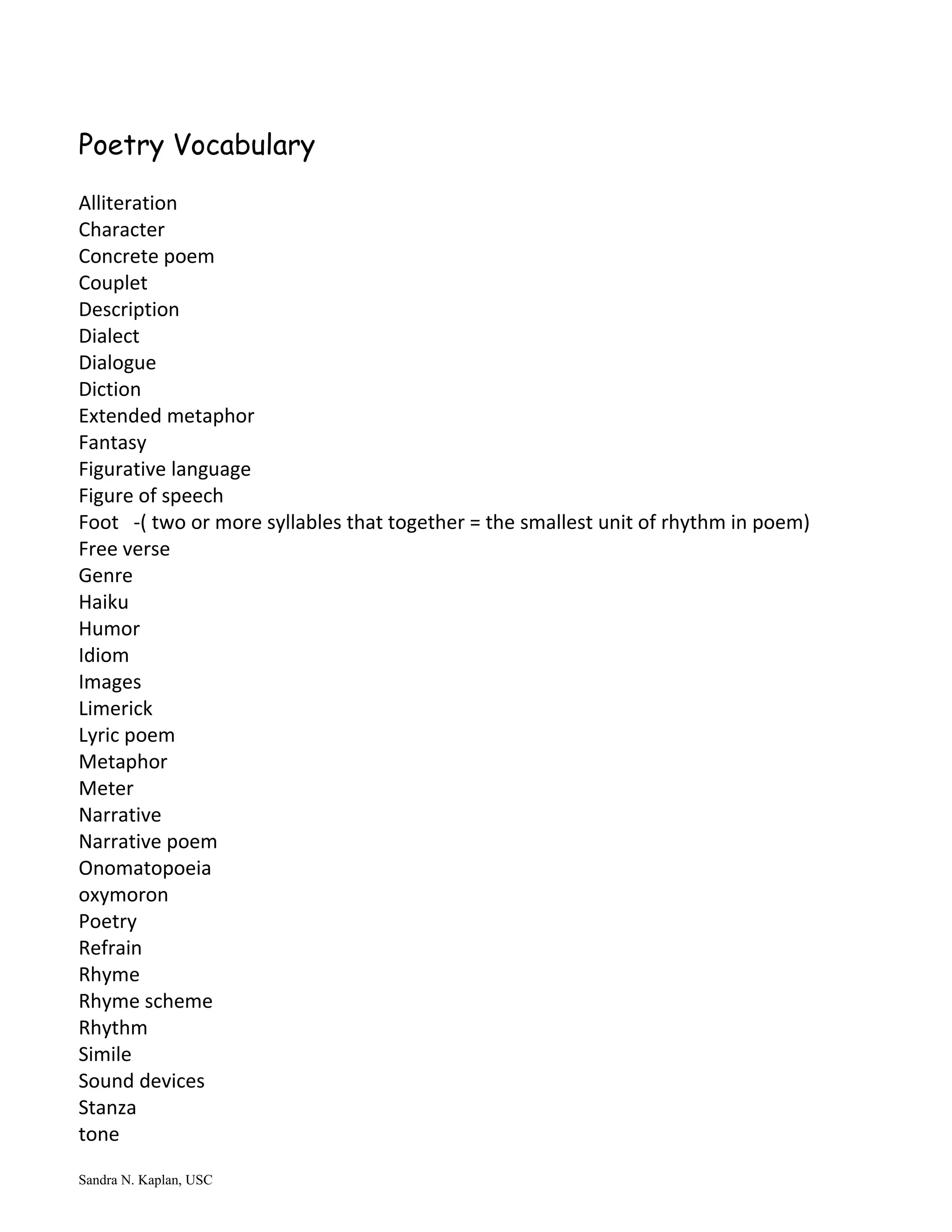 Literary devices lesson | DOC