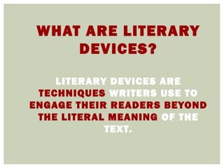 Literary devices ppt gc | PPT