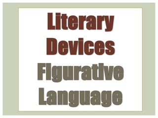 Literary devices ppt ms. sherri | PPT