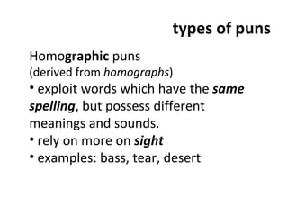 Literary devices (puns) | PPT
