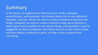 Literary device such as simile,metaphor,personification and hyperbole.pptx