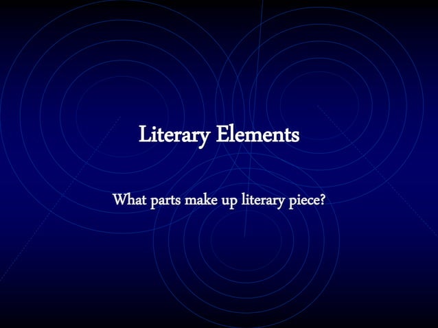 Literary Elements.ppt