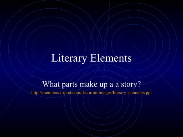 Literary elements theme | PPT