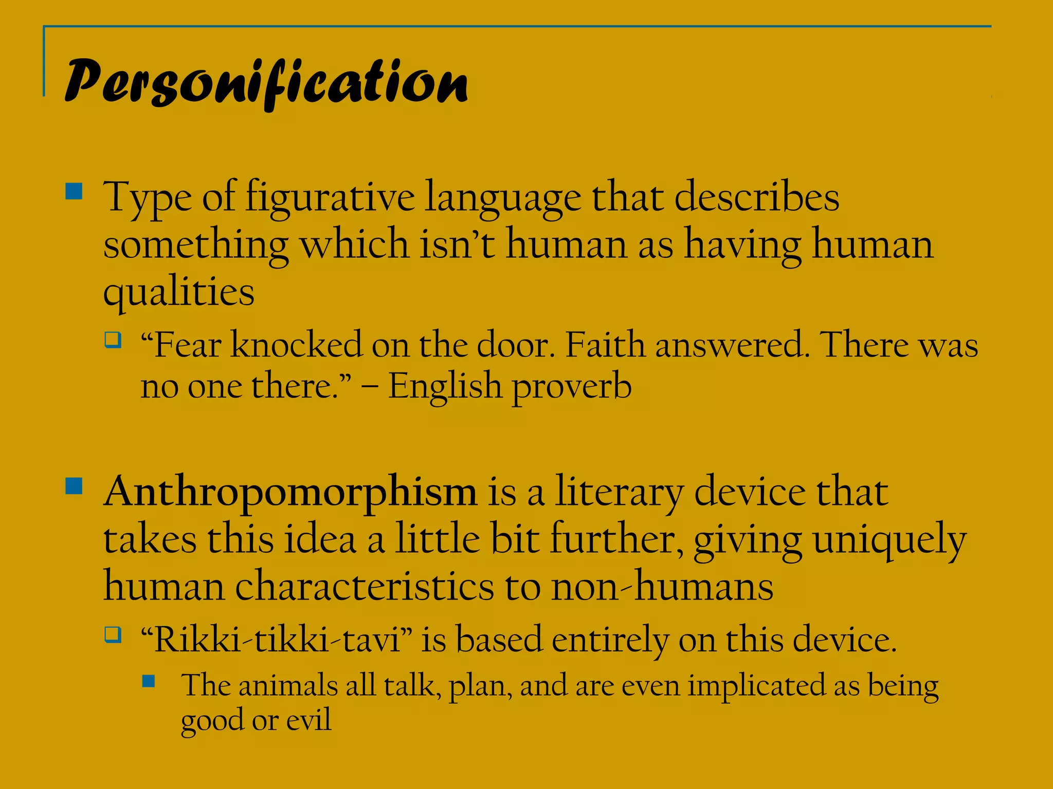 Literary elements and devices | PPT