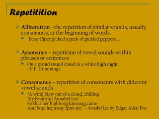 Literary elements and devices | PPT