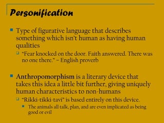 Literary elements and devices | PPT