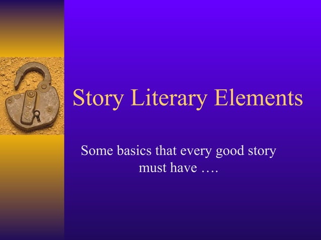 Literary elements characters | PPT