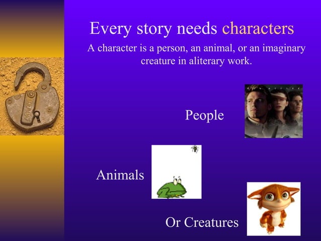Literary elements characters | PPT