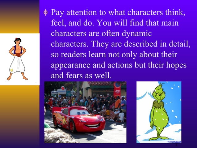 Literary elements characters | PPT