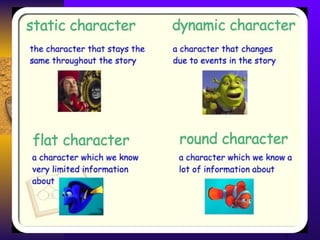 Literary elements characters | PPT