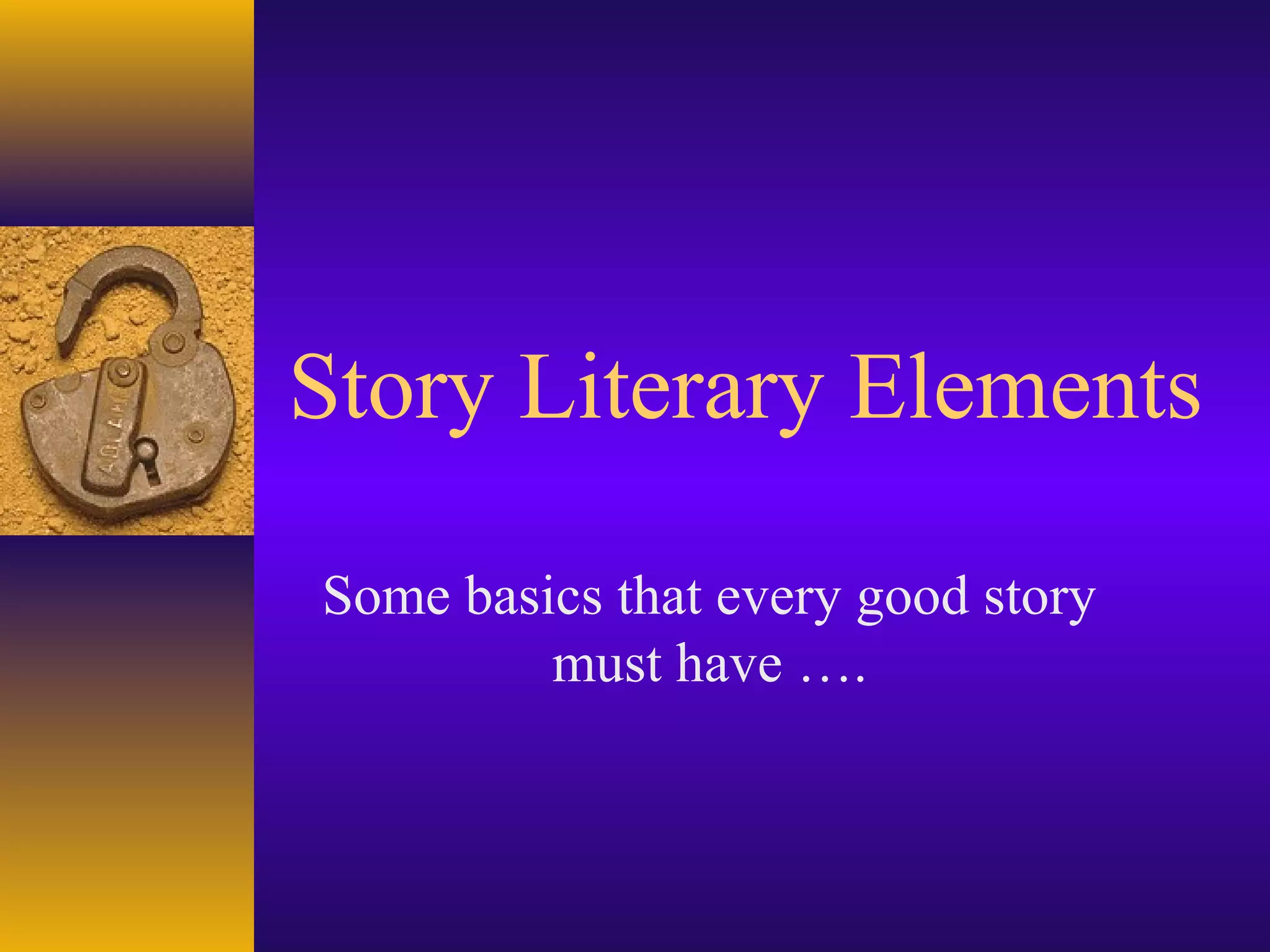 Literary elements ppt | PPT